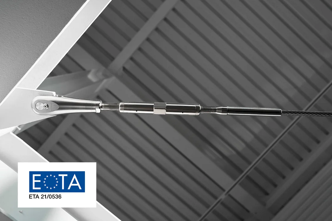 ETA approval for rope tension parts and architectural components: Jakob ...