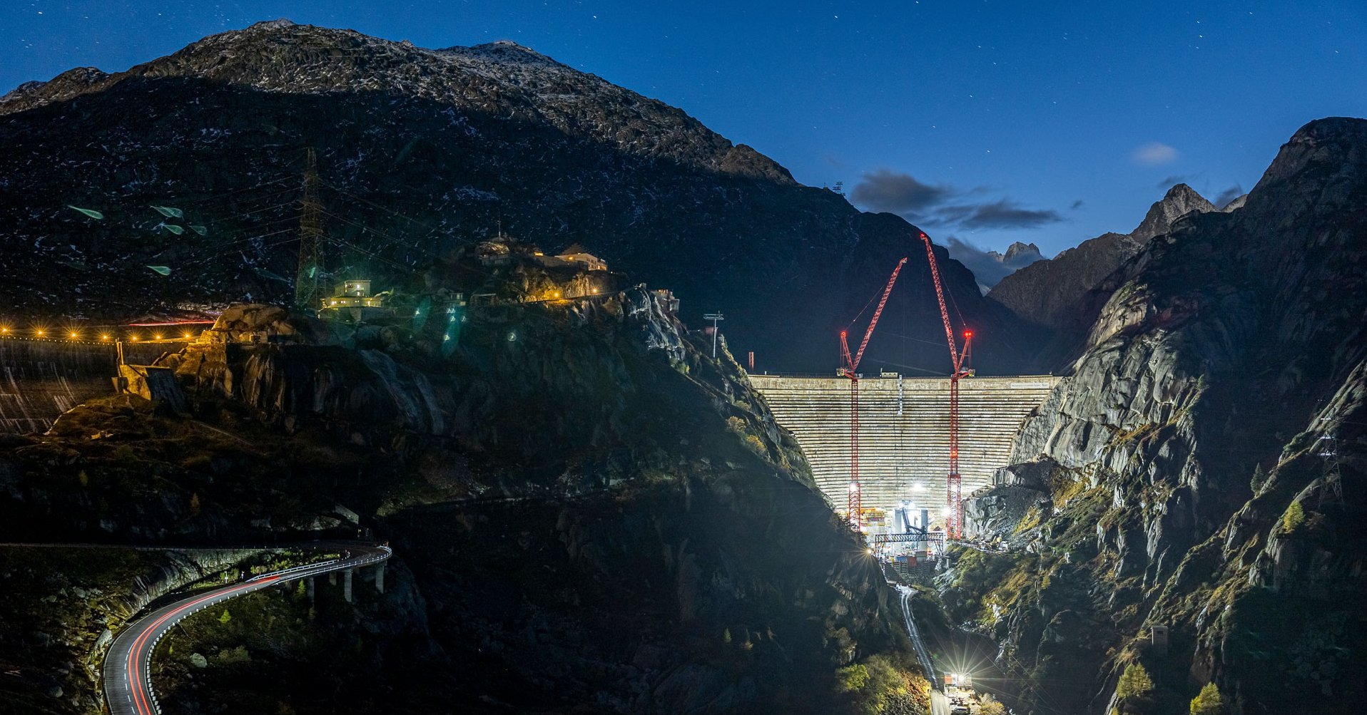 Replacement dam Spitallamm: Jakob rope works at the Grimselpass: Jakob ...