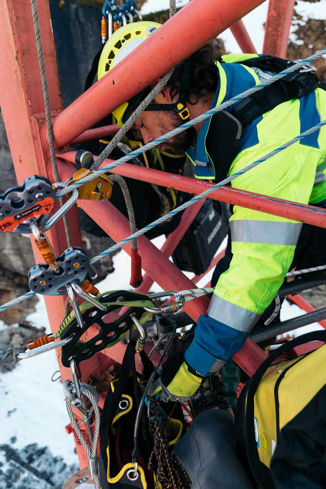 Replacement dam Spitallamm: Jakob rope works at the Grimselpass: Jakob ...
